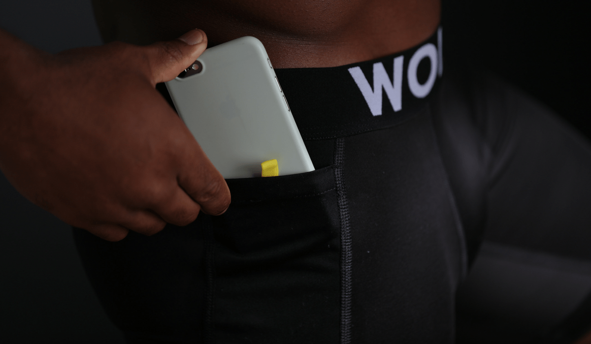 WOLACO - Compression Shorts l Best Compression Shorts with Phone Pocket