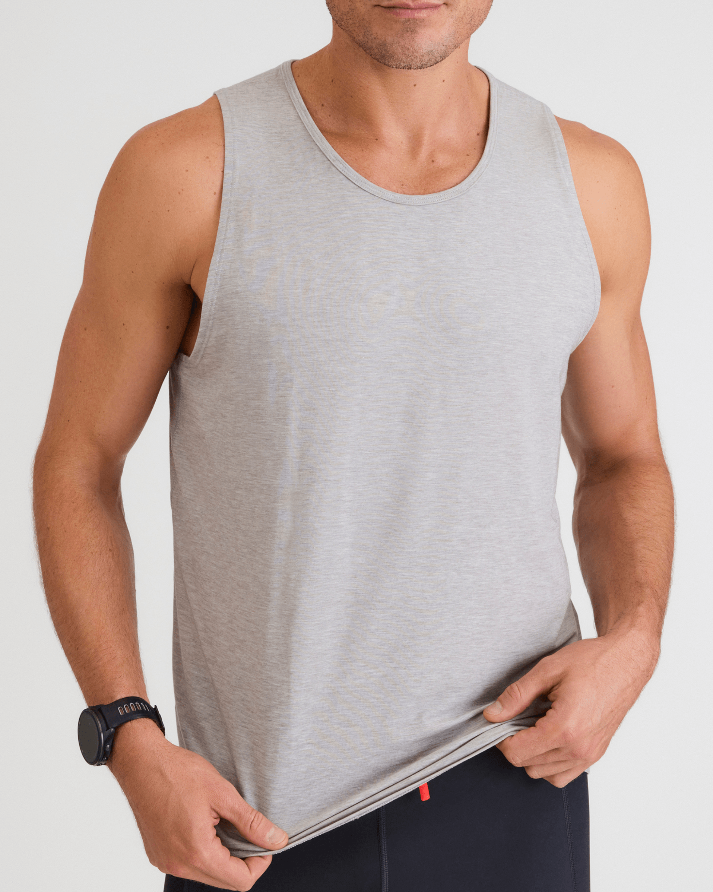 Clinton Tank in Stone Grey – WOLACO